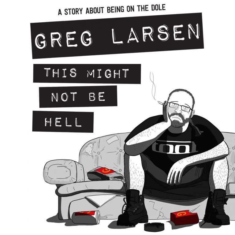 Greg Larsen poster commissioned illustration: "This Might Not Be Hell"